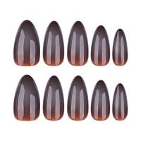 China FDA Ombre Artificial Nails Almond Ombre French Press On Nails for sale