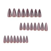 China Glossy Finish Long Stiletto Cat Eye False Nails Private Label Service for sale