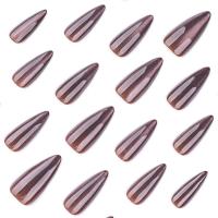 China Glossy Finish Long Stiletto Cat Eye False Nails Private Label Service for sale