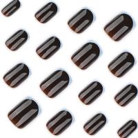 China Oval 24pcs Fake French Tips Nails Private Label Short French Nails for sale