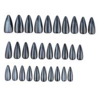 China Dark Long Almond Press On Nails Gentle Cat Eye Effect Nails FDA for sale