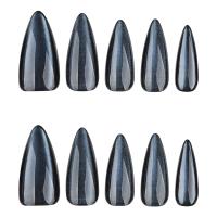 China Dark Long Almond Press On Nails Gentle Cat Eye Effect Nails FDA for sale