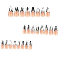 China Stiletto French Fake Nails Private Label French Manicure False Nails for sale