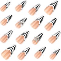 China Stiletto French Fake Nails Private Label French Manicure False Nails for sale