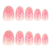 China Polka Dot Ombre False Nails Instant Manicure Press On Nails Ombre for sale