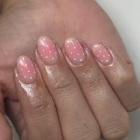 China Polka Dot Ombre False Nails Instant Manicure Press On Nails Ombre for sale