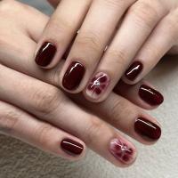 China Glossy Finish Holiday Artificial Nails Private Label Short Square Fake Nails for sale