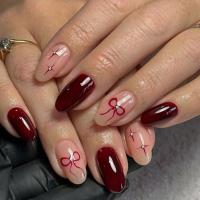 China Rhinestone Press On Nails 3D 24pcs Long Almond Nails Standard Sizes for sale