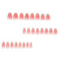 China Medium Ombre Coffin Press On Nails 24pcs FDA Approval Ombre Stick On Nails for sale
