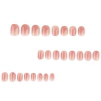 China 24pcs Nude Ombre Press On Nails Clear Reusable False Nails Ombre for sale