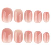 China 24pcs Nude Ombre Press On Nails Clear Reusable False Nails Ombre for sale