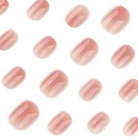 China 24pcs Nude Ombre Press On Nails Clear Reusable False Nails Ombre for sale