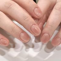 China 24pcs Nude Ombre Press On Nails Clear Reusable False Nails Ombre for sale