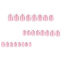 China Medium Square French Tip Nails Press On No Nail Salon Visit Needed for sale