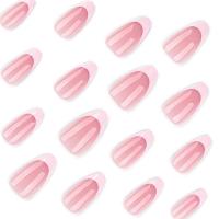 China Gentle French Tip Press On Nails Private Label French False Nails FDA Approval for sale