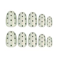 China Sage Green Dot Cat Eyes Nails Cat Eye Nail Art For Daily Office Wear for sale