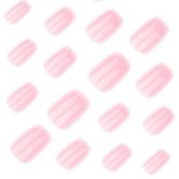 China Semi Transparent Square Press On Nails Pink For Daily Manicure for sale