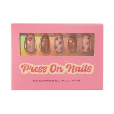 China Premium Custom Press On Nail Packaging Box With Window Display for sale