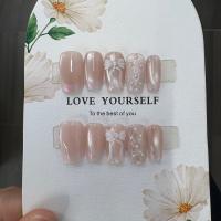 China Trendy Style High Quality Handmade Press On Nails Long Lasting Wear for sale