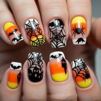 China Halloween Holiday Press On Nails Reusable Fake Nail Hypoallergenic Wear for sale