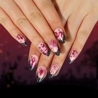 China Halloween Holiday Press On Nails Reusable Fake Nail Hypoallergenic Wear for sale