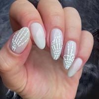 China Wholesale Halloween Holiday Press On Nails Ghost Pumpkin Spider Web Design OEM for sale