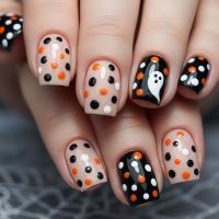 China Wholesale Halloween Press On Nails Pumpkin Spider Web Party Cosplay for sale
