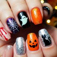 China Wholesale Gothic Halloween Reusable Spooky Holiday False Nails For Women Party for sale