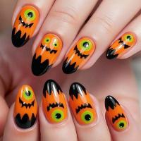 China Wholesale Spooky Halloween Holiday Press On Nails Skull For Costume Party for sale