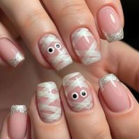 China Halloween Holiday False Nails Wholesale Dark Pumpkin Pattern For Salon Supply for sale