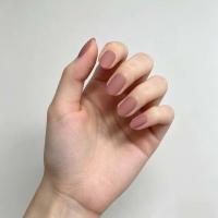 China Promotional Wholesale Solid Color False Nails Matte Grey Pink Reusable for sale