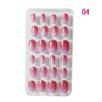 China Kids Press On Nails 24Pcs Cute Cartoon Short Art Decoration for sale