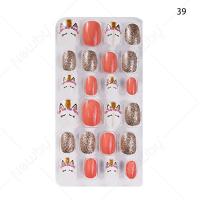 China Short Kids False Nail Safe For Party Gift Children Nail Art Decoration for sale