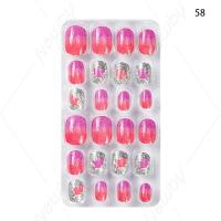 China Short Kids False Nail for Girls Party Gift Children Nail Art for sale