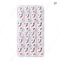China Cute Cartoon Kids Press On Nails 24Pcs Short Safe ABS for Girls Party Gift for sale