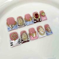 China Wholesale Medium Duck Handmade Fake Nails Vintage Gold Religious Metal Decor for sale