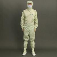 China ESD Anti-Static Jumpsuit with 10^6~10^9 Ohm Resistance for Cleanroom Electronics Manufacturing for sale