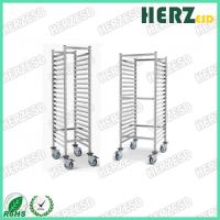 China Carbon Steel ESD PCB Storage Trolley Cart with 4 Chrome Wire Shelves 1500mm Height 70kg Castor Capacity for sale