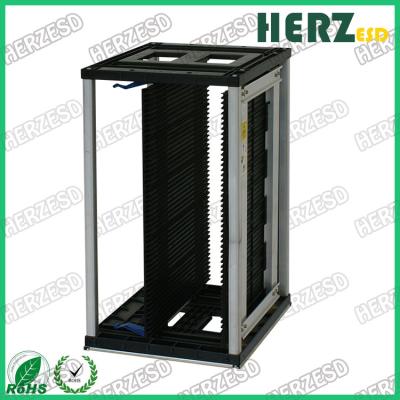 China Antistatic ESD Aluminum PCB Magazine Rack With Aluminum Alloy Easy Assembly For Industry for sale