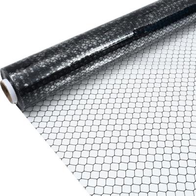 China Cleanroom ESD PVC Curtain Transparent / Black Grid Antistatic Curtain for sale