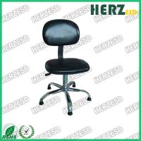 China Modern PU Leather Ergonomic Industrial ESD Safe Chairs With Wheels for sale