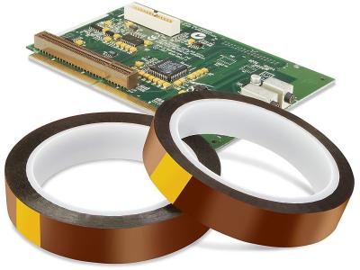 China 6.0mm Polyimide Film Silicone Masking Kpt ESD Warning Tape Heat Resistant for sale