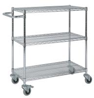China ESD Wire Storage Shelves 1500mm Height with 4 Chrome Plated Shelves and 70kg Capacity Castors for PCB Board Protection for sale