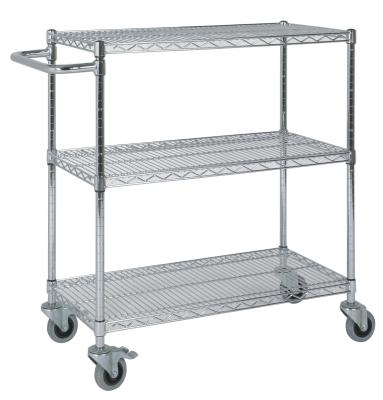 China ESD Wire Storage Shelves 1500mm Height with 4 Chrome Plated Shelves and 70kg Capacity Castors for PCB Board Protection for sale
