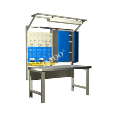 China Customized ESD Work Table with 1.0×10⁶-10⁹ Ω Static Dissipative Surface - Heavy Duty Adjustable Lab Workbench for sale