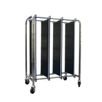 China Handle Adjustable Anti-Static ESD PCB Cart For Circulation 4mm Slot Depth for sale
