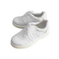 China Cleanroom Work Shoes Dust Free ESD PU Leather Safety Shoes Anti Static Steel Toe Shoes for sale