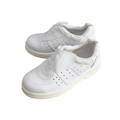 China Cleanroom Work Shoes Dust Free ESD PU Leather Safety Shoes Anti Static Steel Toe Shoes for sale