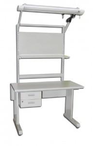 China OEM Custom ESD Workbench Anti-Static Electronic Lab Table with Modular Design and Cold-Rolled Steel Construction for sale