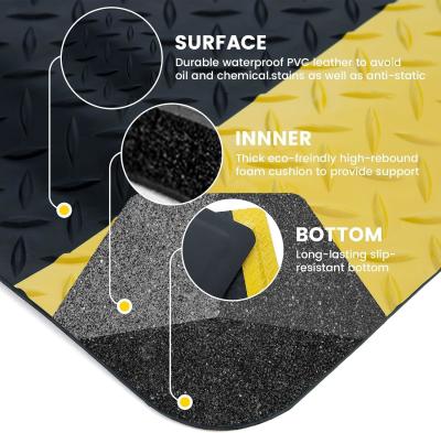 China ESD Industrial Pvc Rubber Floor Antifatigue Mat for sale